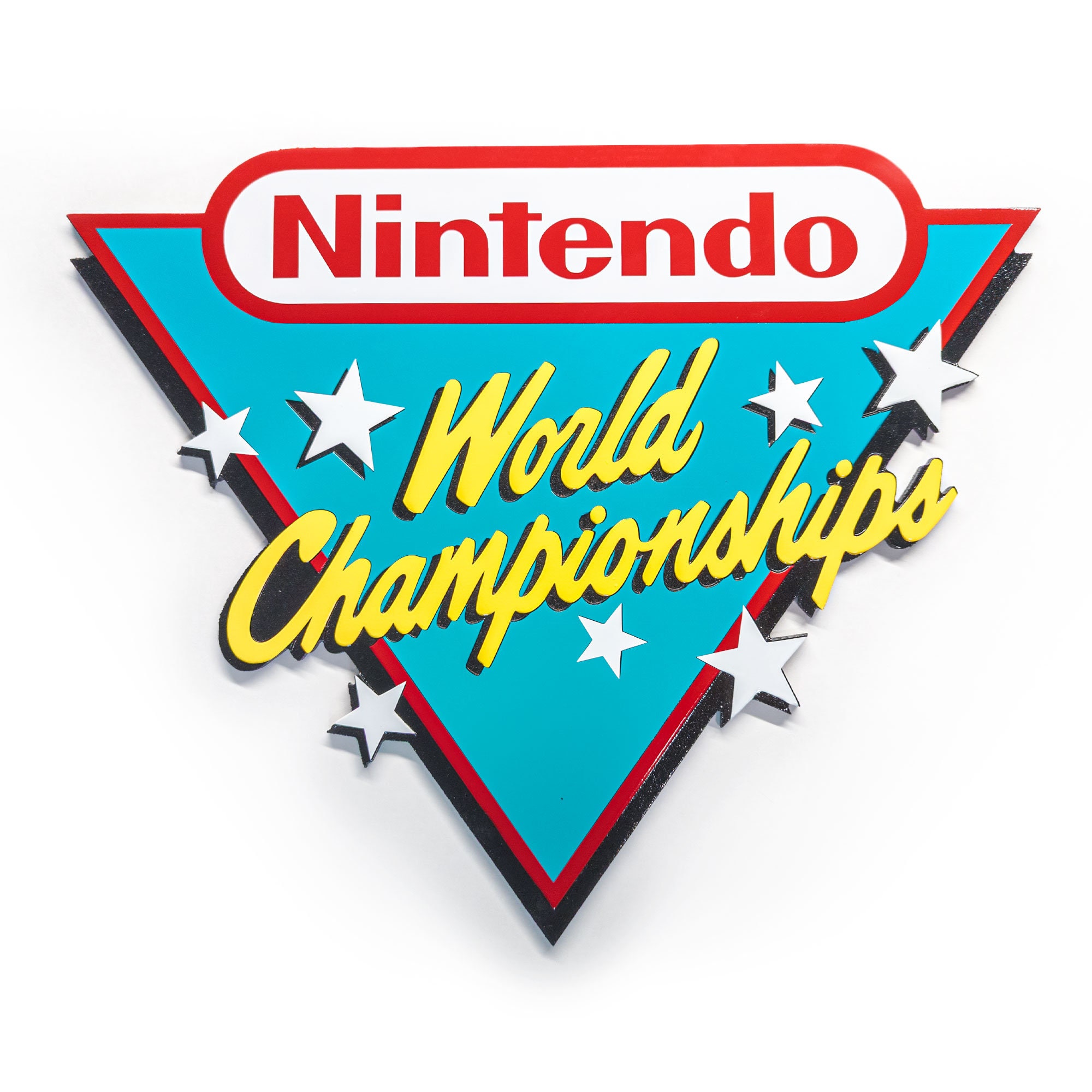 Large Engraved nintendo World Championships Sign Wall Art Video Game ...