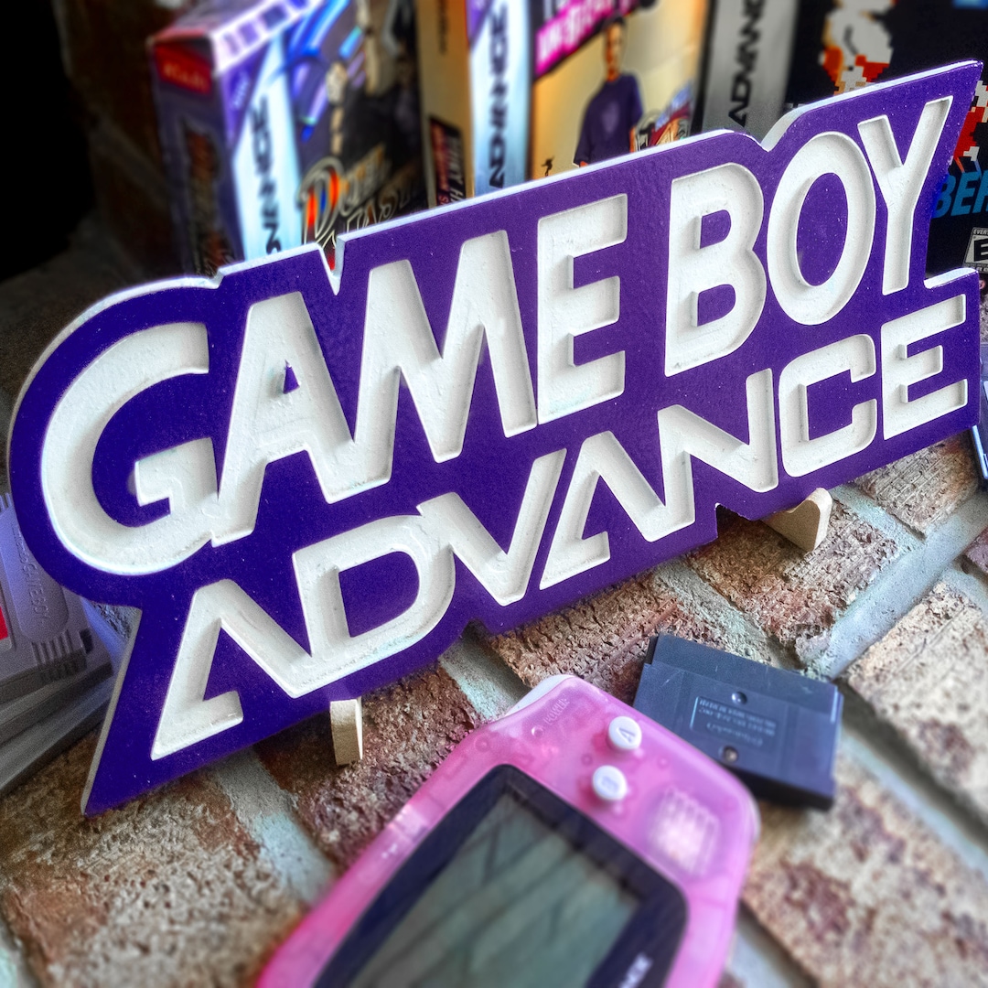 Large Engraved Gameboy Advance Logo Video Game Wall Art Collectable - Etsy
