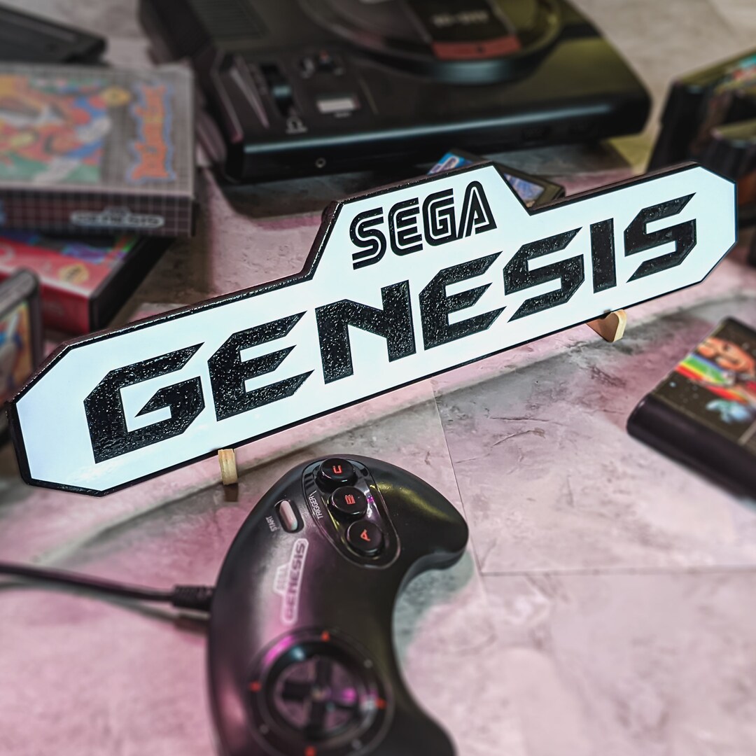 Engraved SEGA Genesis Logo Sign – Retro Console Wall Art - Etsy