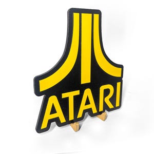 Engraved Atari Logo Sign – Retro Gaming Wall Display - Etsy