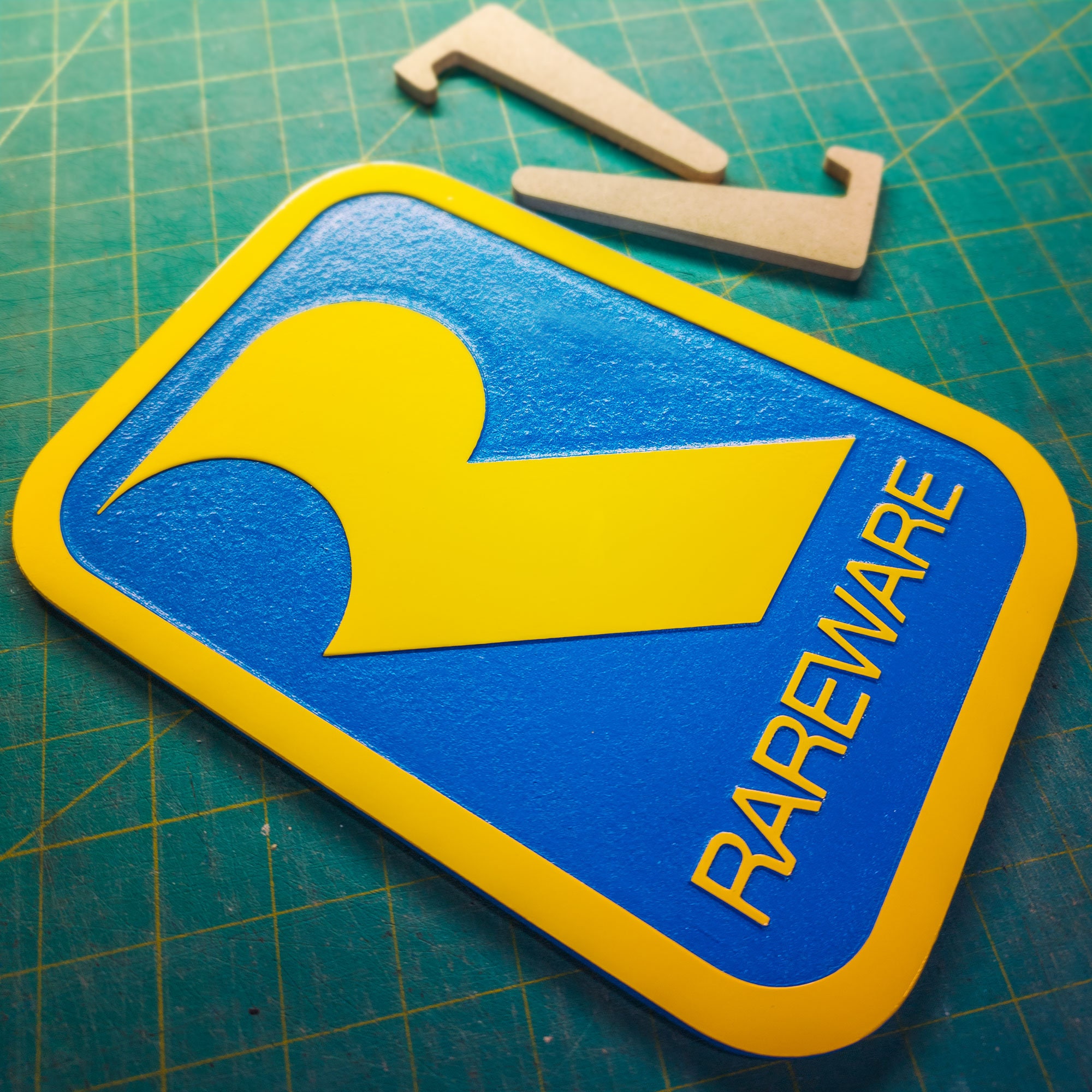 Large Engraved Rareware Logo Video Game Wall Art Collectable - Etsy