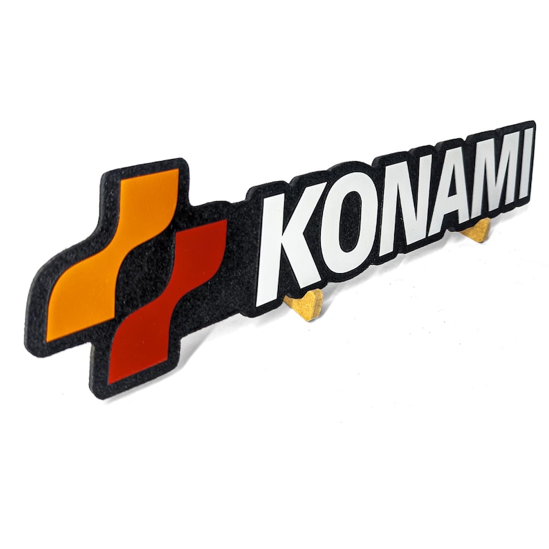 Engraved Konami Logo Sign – Retro Arcade Gaming Display - Etsy
