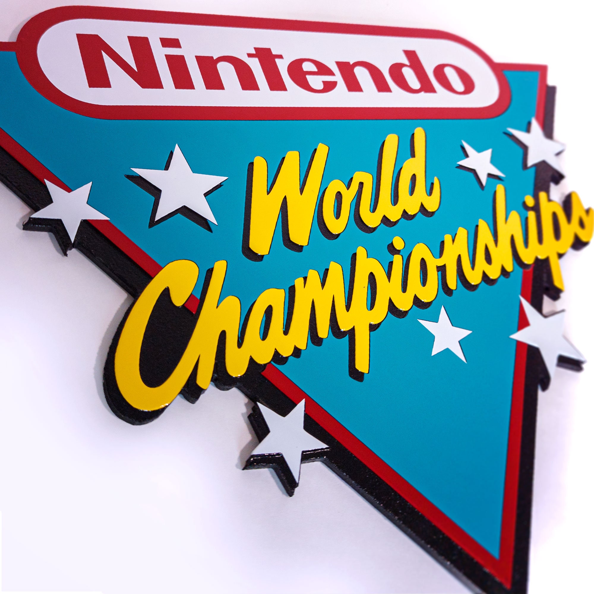 Large Engraved nintendo World Championships Sign Wall Art Video Game ...