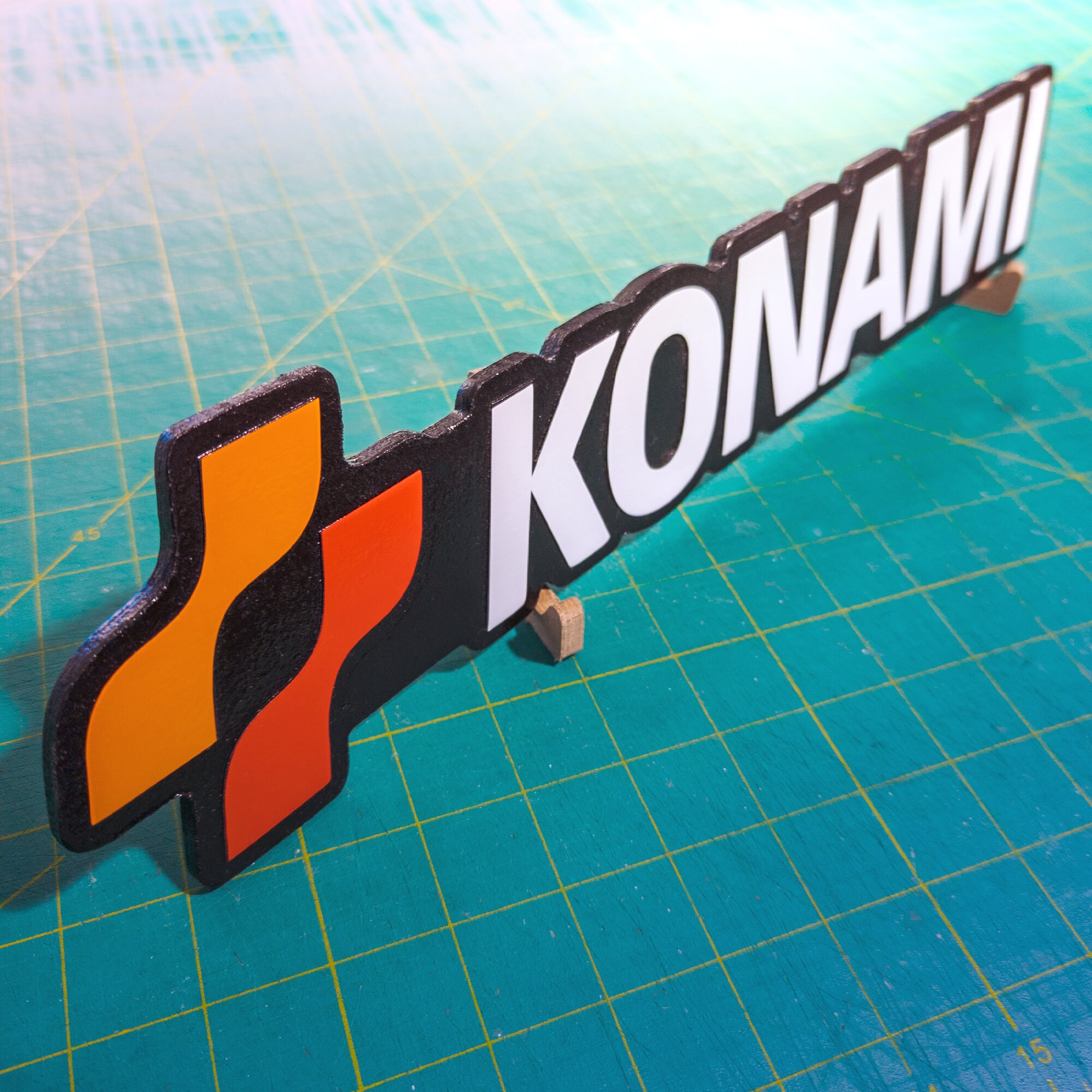 Engraved Konami Logo Sign – Retro Arcade Gaming Display - Etsy