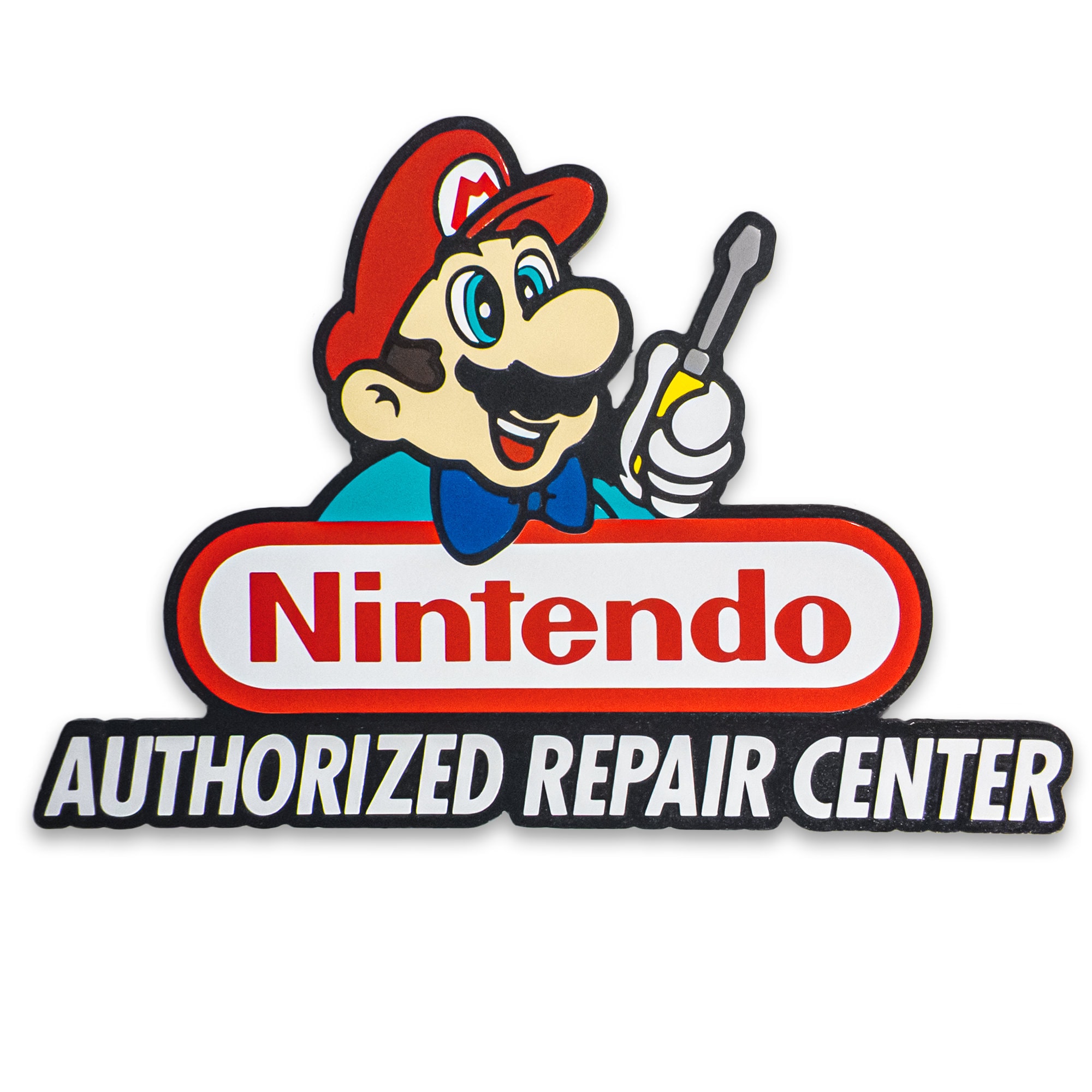 Large Engraved Nintendo authorized Repair Center Sign Wall Art Video ...