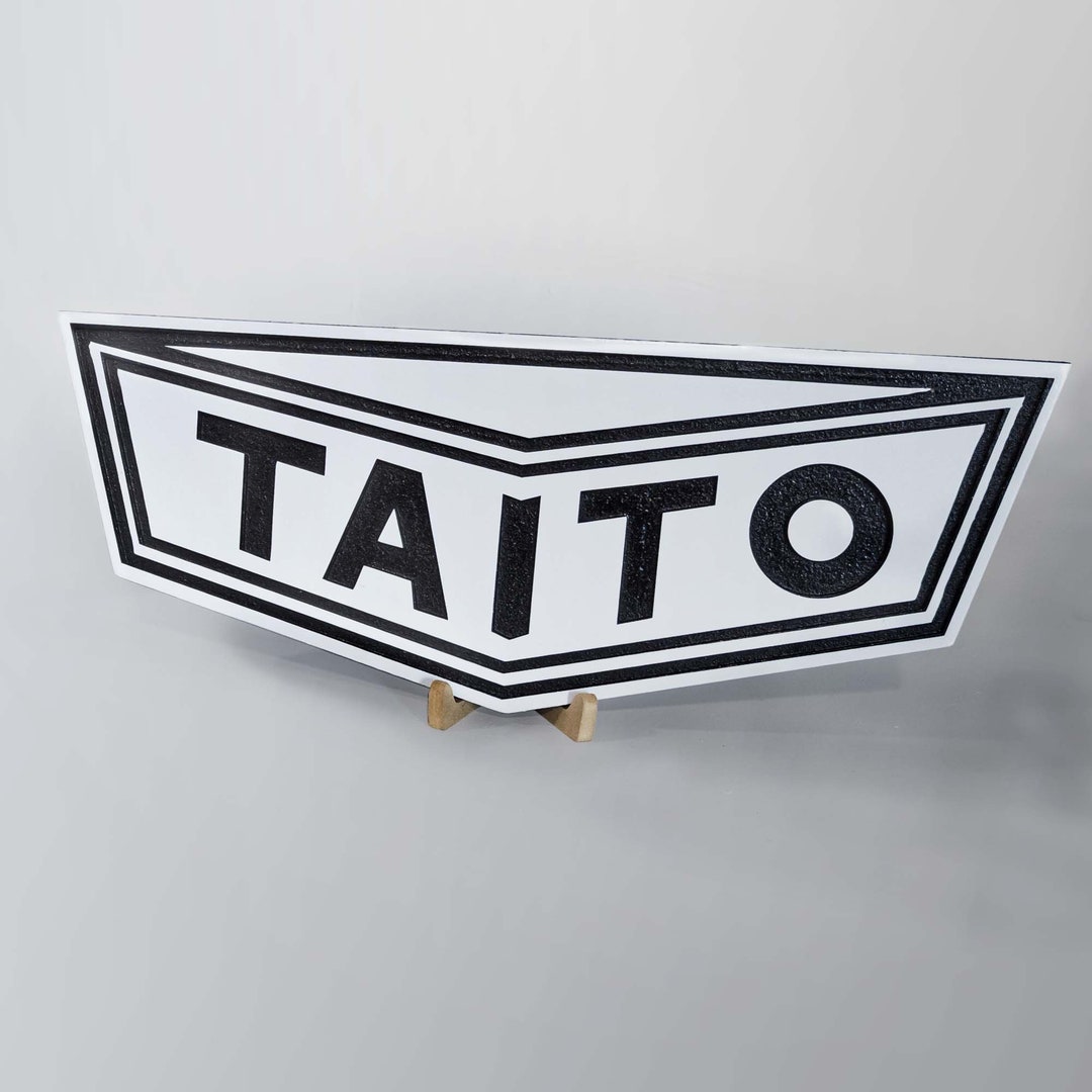 Engraved TAITO Logo Sign – Retro Arcade Display - Etsy