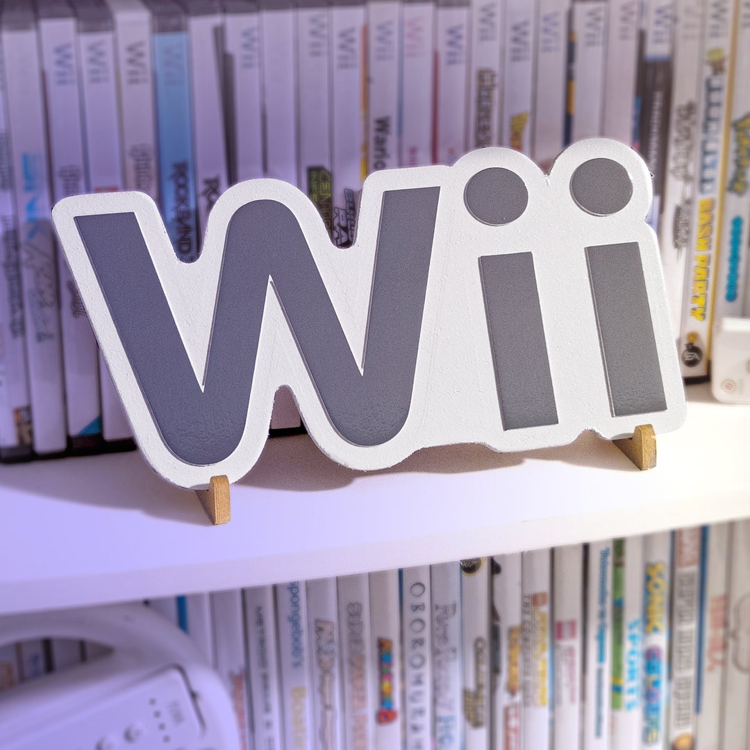 Large Engraved Nintendo Wii Logo Video Game Wall Art Collectable Sign ...