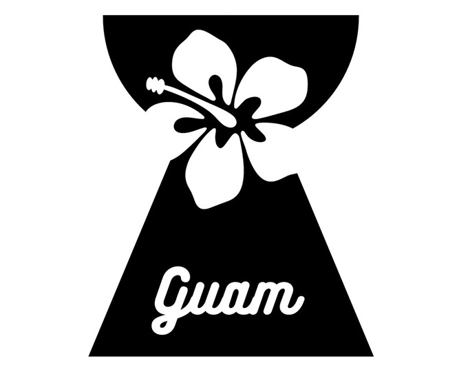 Made in Guam Barcode Vinyl Decal Sticker - Etsy
