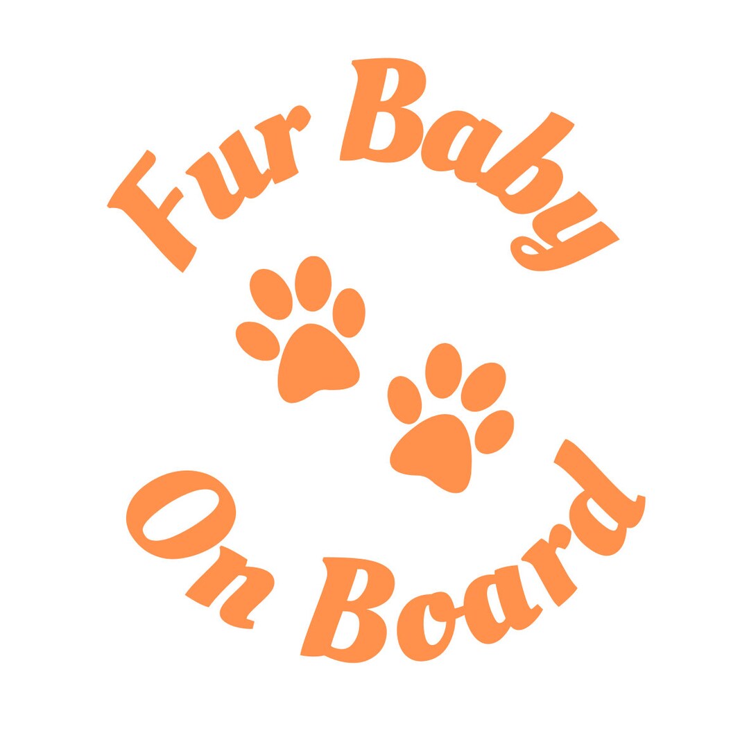 Fur Baby on Board Decal Sticker - Etsy