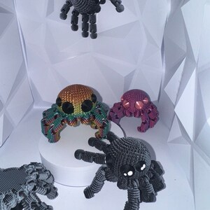 3D Printed crotched Articulated Spiders - Etsy