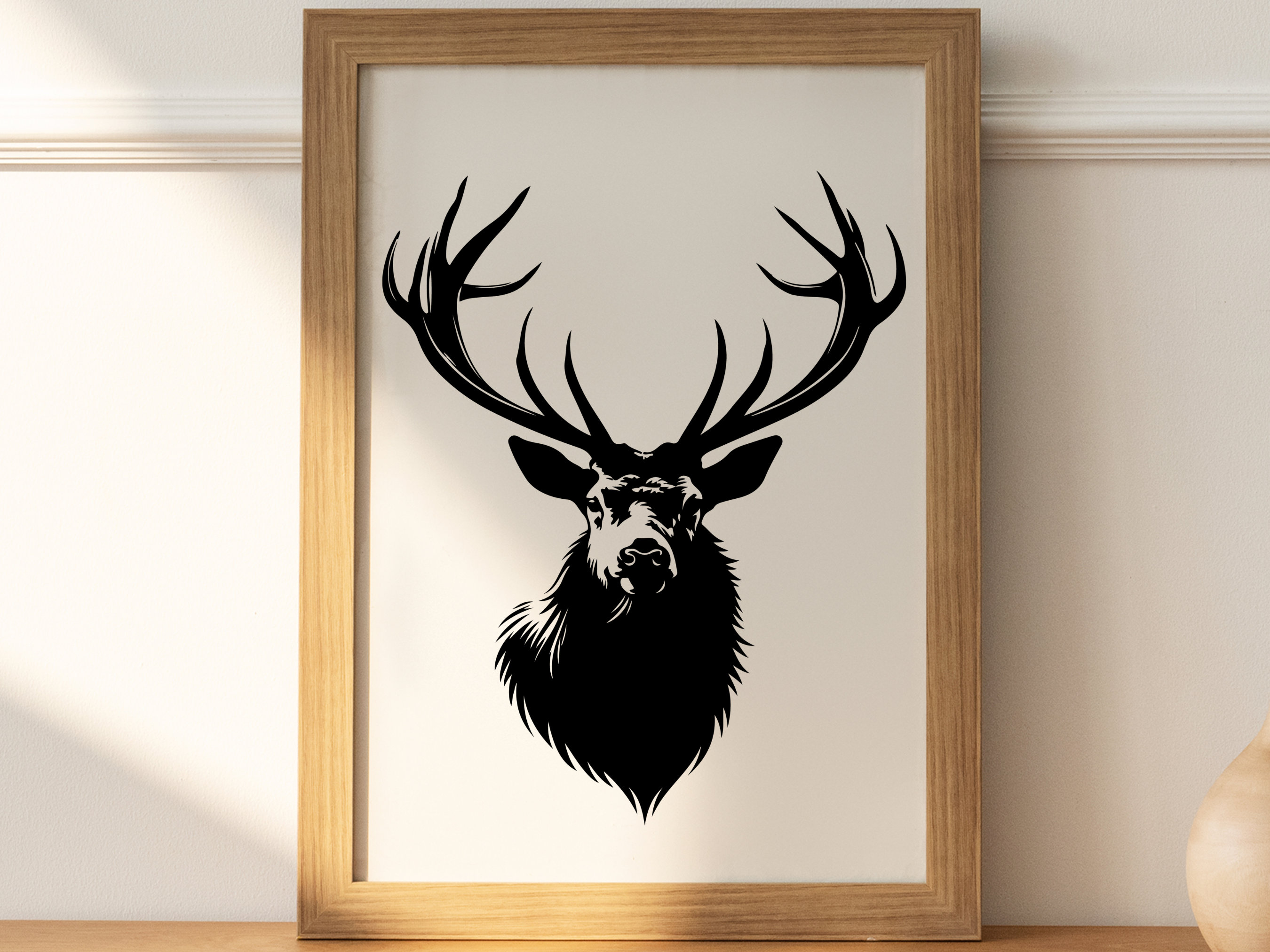 SVG Elk Silhouette Elk Vector File Elk Head Vector Elk Head Png Elk ...