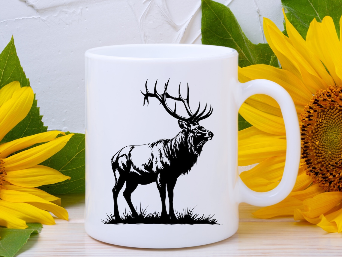 SVG Elk Silhouette Elk Vector File Elk Head Vector Elk Head Png Elk ...