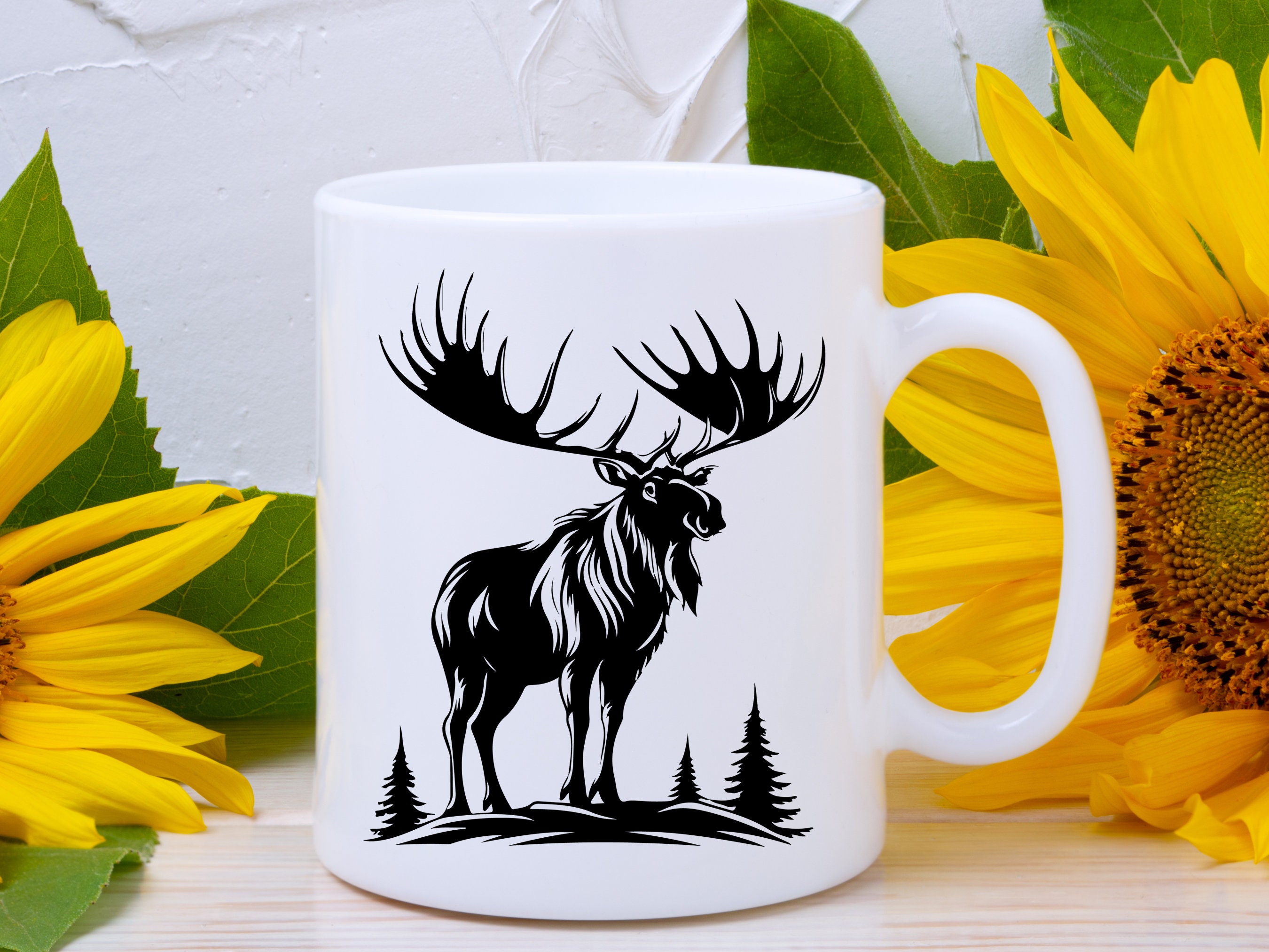 SVG Moose Silhouette Moose Head Svg Moose Png Pdf EPS Dxf AI Moose ...