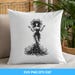 Ethereal Dryad SVG: Forest Spirit, Nymph Tattoo Design (digital ...