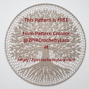Crochet Pattern Tree of Life 28" - English Only, Diagram Only, No ...