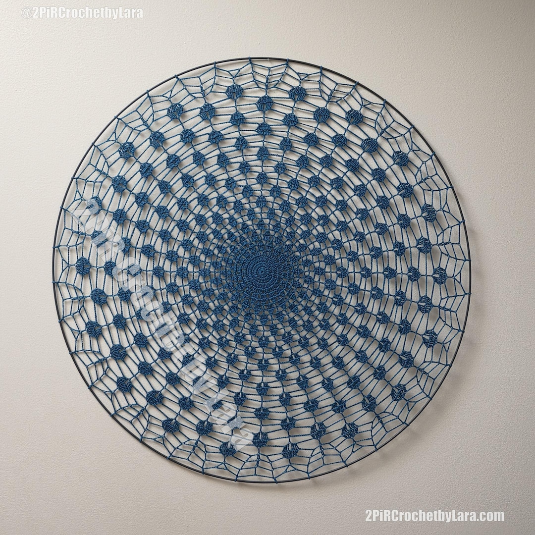 Mandala Crochet Pattern PDF Diagram + Videos, Peacock Tail Mandala ...