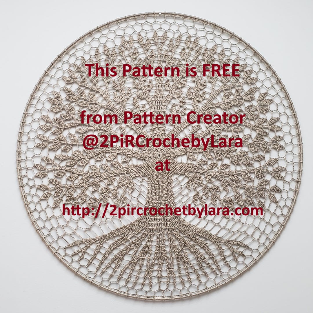 Get It for FREE at Http://2pircrochetbylara.com Crochet Pattern Tree of ...