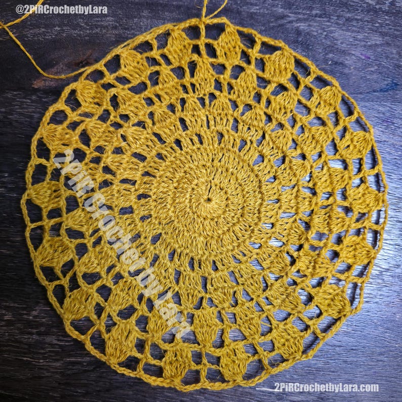 Mandala Crochet Pattern PDF Diagram + Videos, Peacock Tail Mandala ...