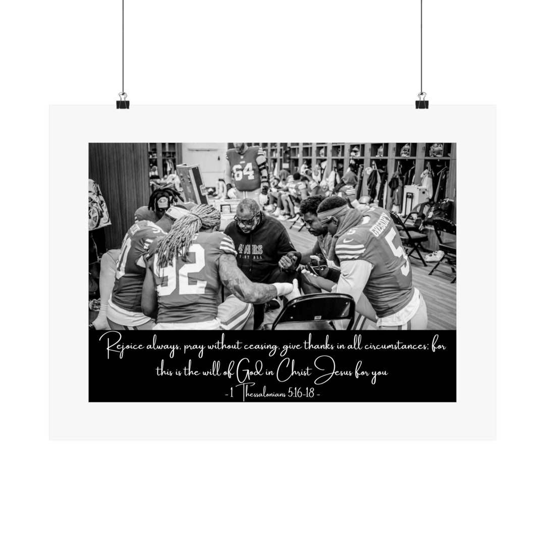 49ers Pre-game Prayer Matte Horizontal Posters - Etsy