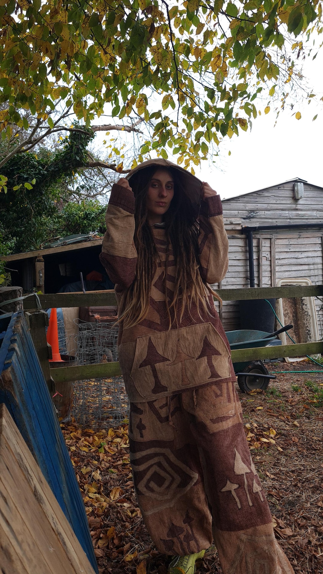 Mushy Mushroom Patchwork Set - Wizard Hood - Hoodie & Trousers - Etsy UK