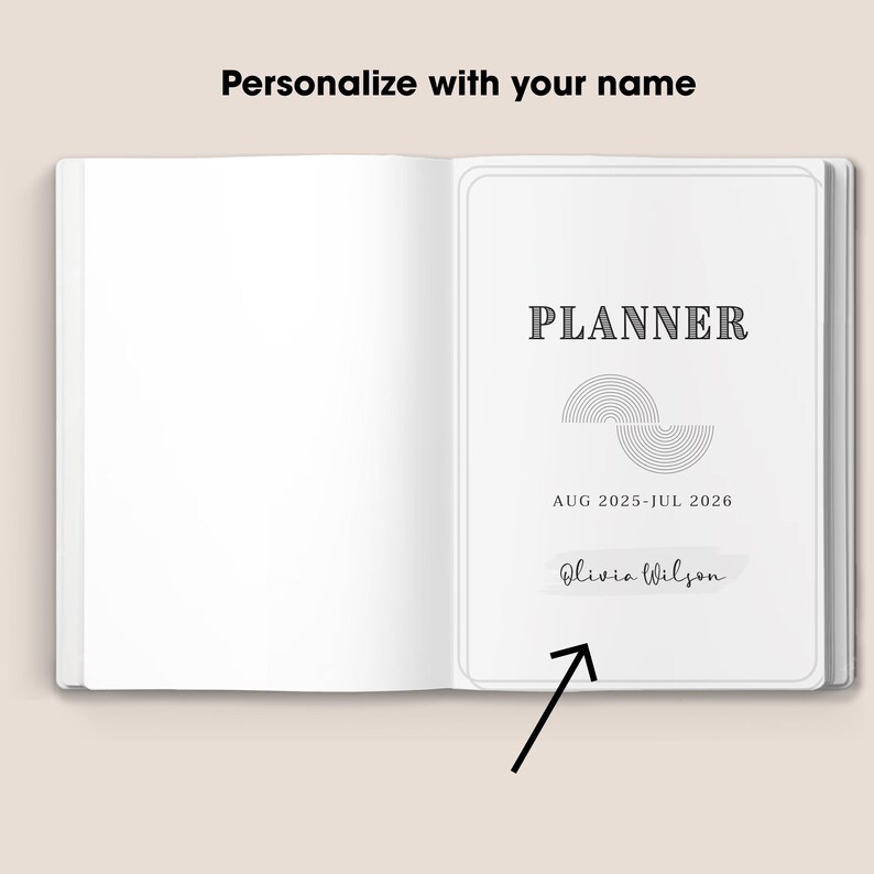 2025-2026 Personalized Student Planner: Weekly Academic Organizer - Etsy