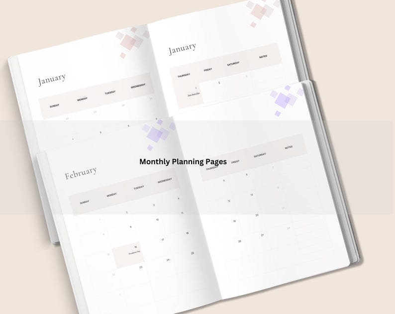 Personalized 2026 Planner: Weekly Monthly Vertical Layout, Sunday Start ...