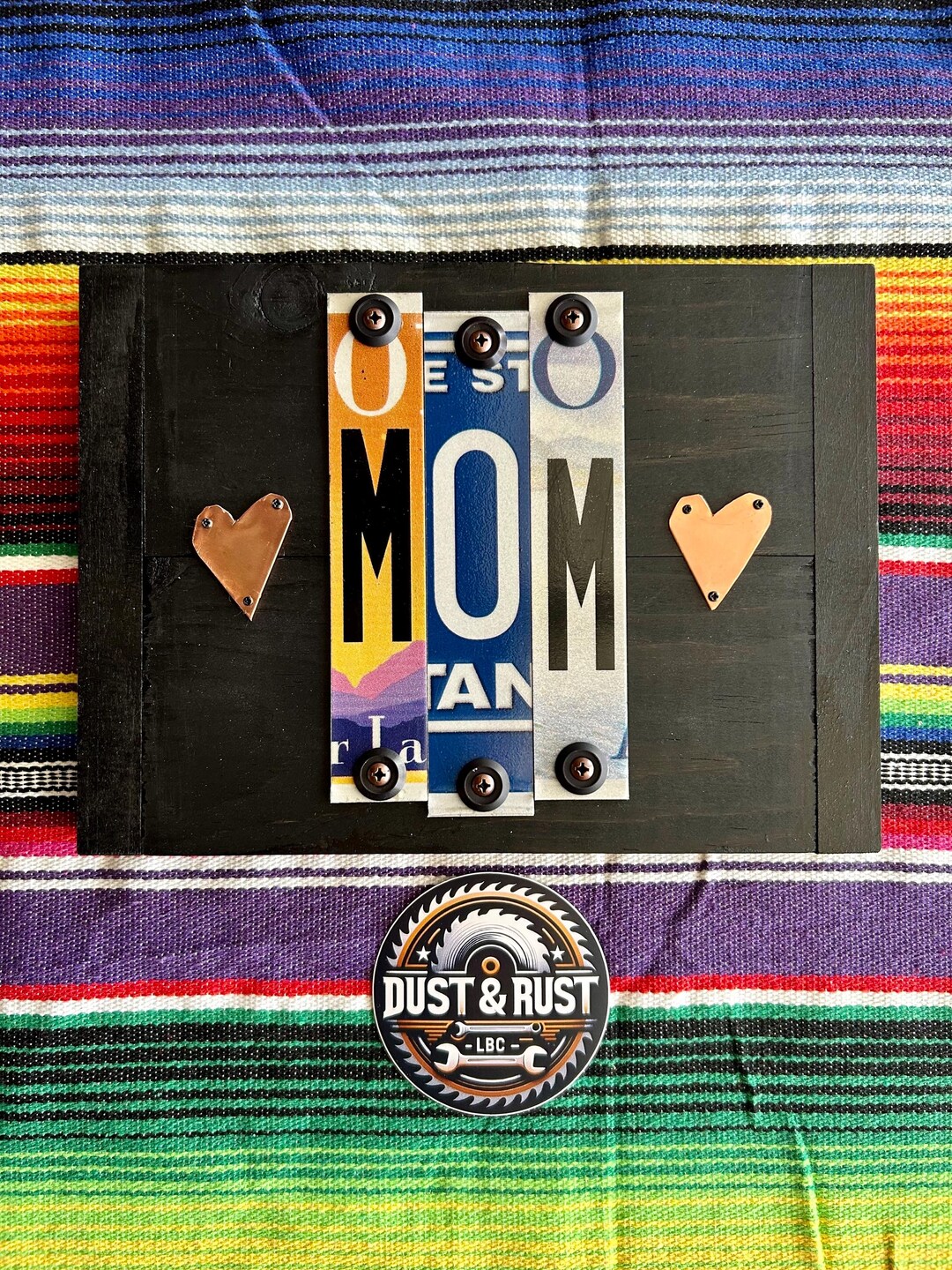 MOM License Plate Sign - Etsy