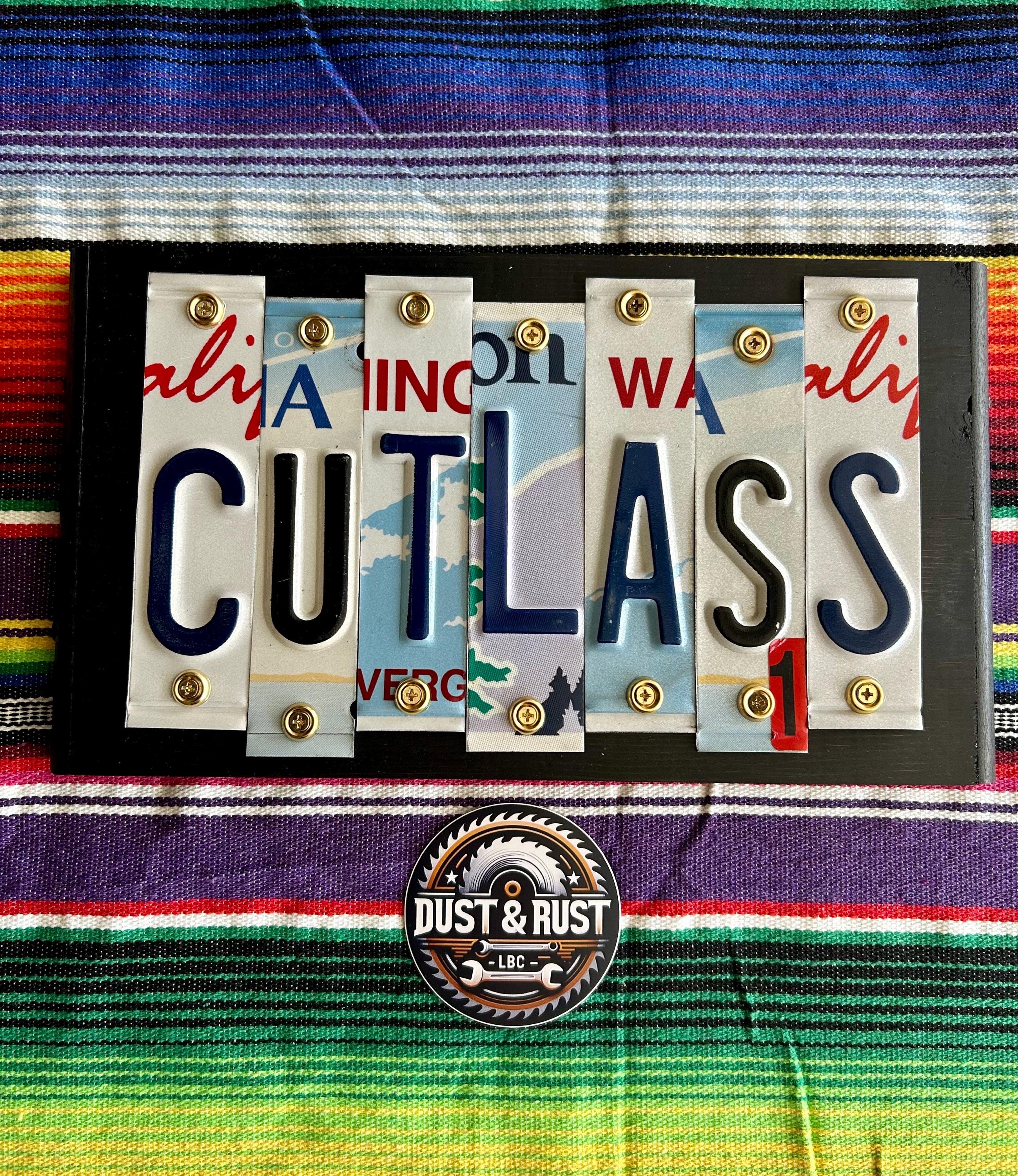 CUTLASS License Plate Sign - Etsy