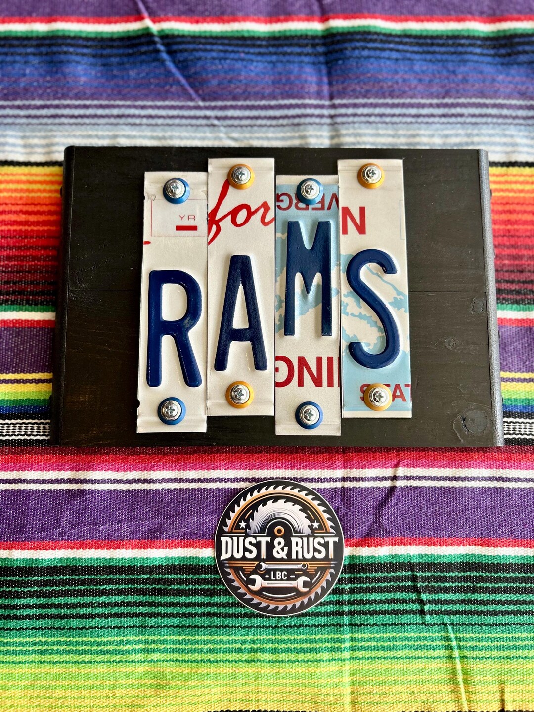 LA RAMS License Plate Sign - Etsy