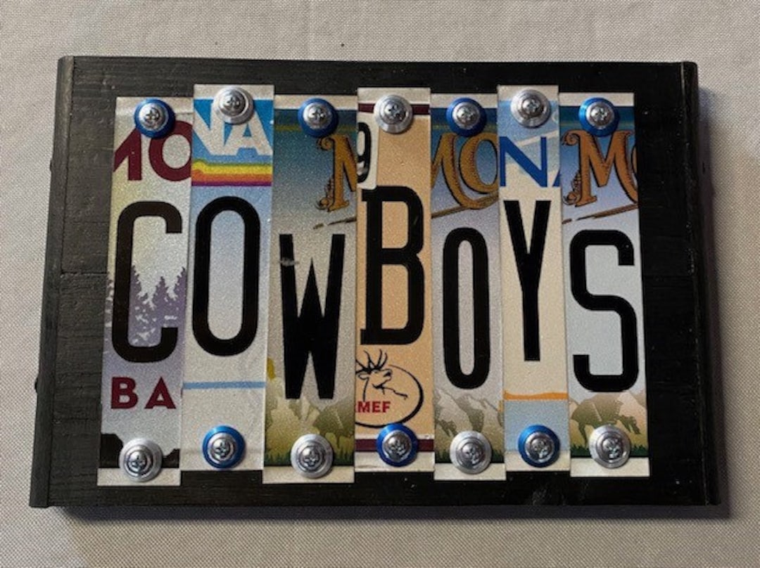 DALLAS COWBOYS License Plate Sign - Etsy