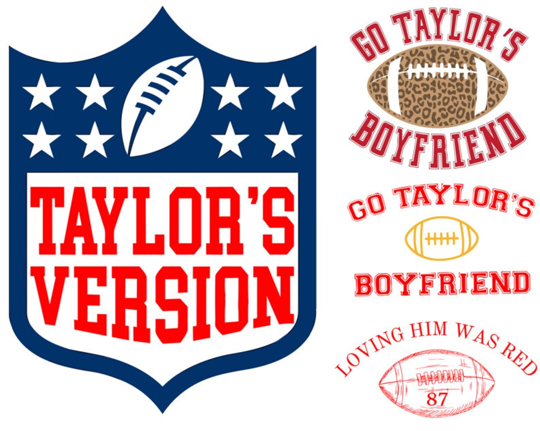 Taylor's Version Football PNG, Travis and Taylor, Go Taylor's Boyfriend ...