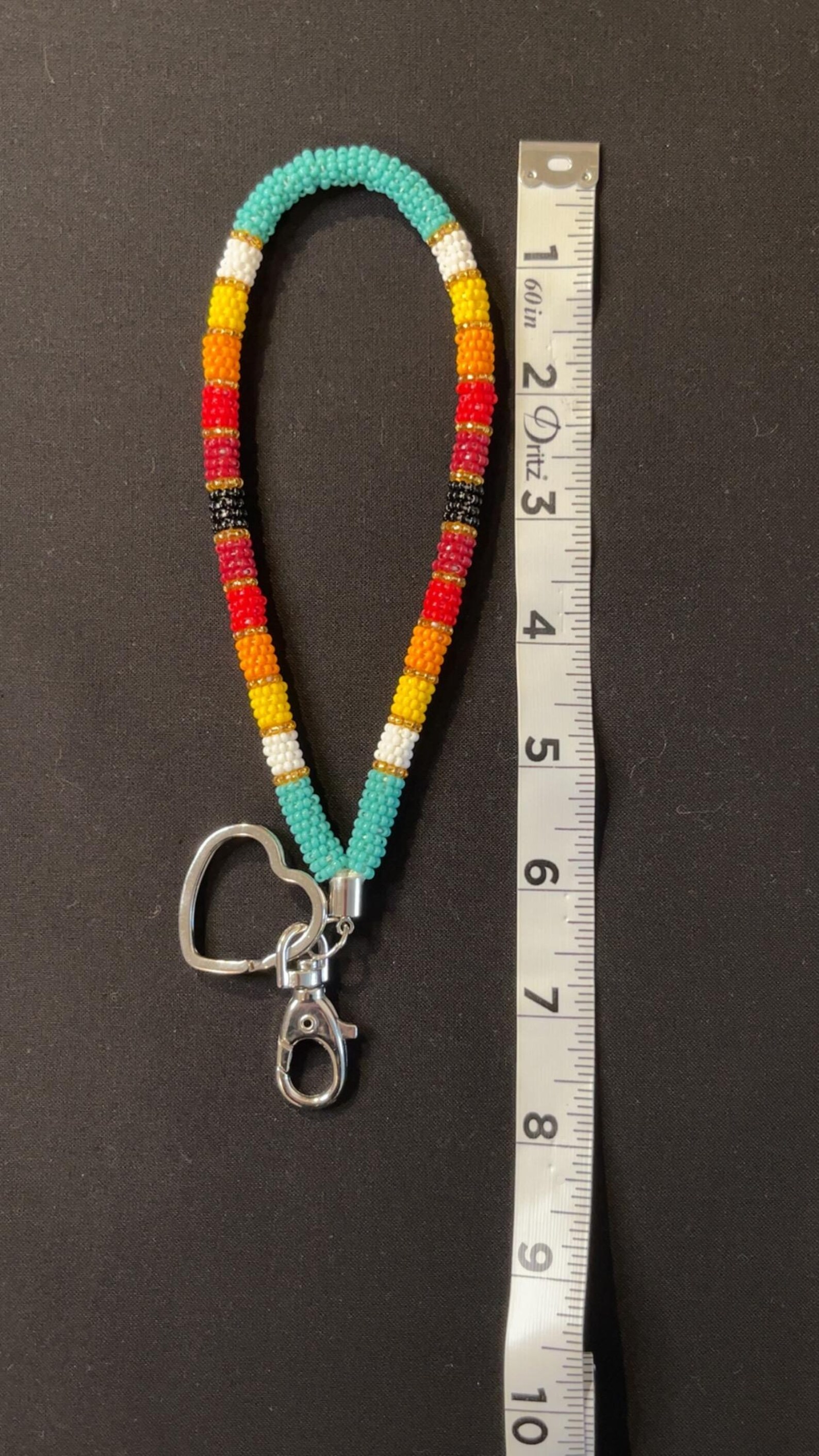 Native American Beaded Key Ring Wristlet With Lobster Clasp. - Etsy