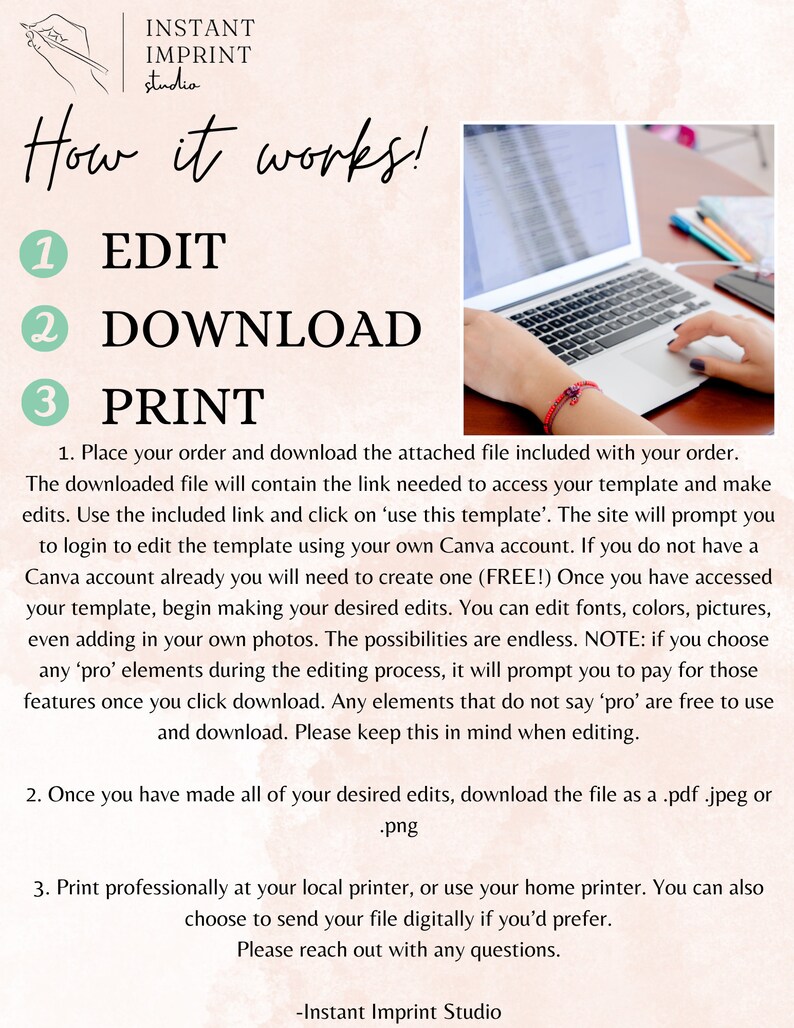 Folded Wedding Newspaper Program, Canva Template, Printable Wedding ...