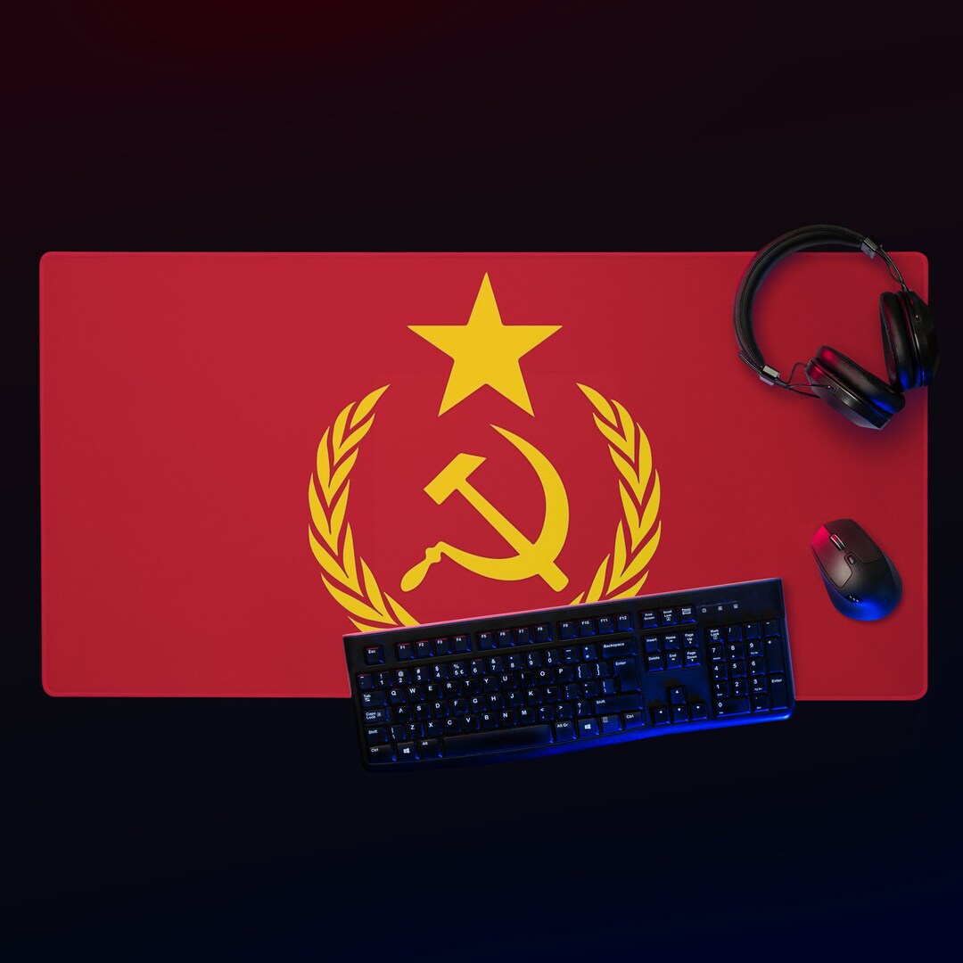 Communist Hammer and Sickle Logo Gaming Mouse Pad - Etsy