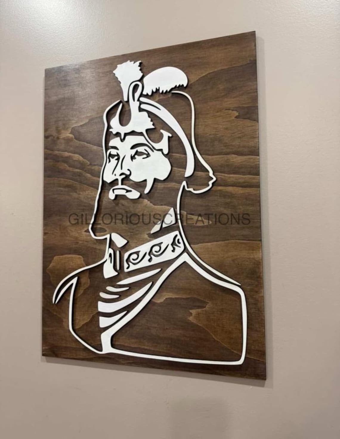 Guru Gobind Singh Ji Wooden Wall Art – Handcrafted Sikh Wall Decor ...