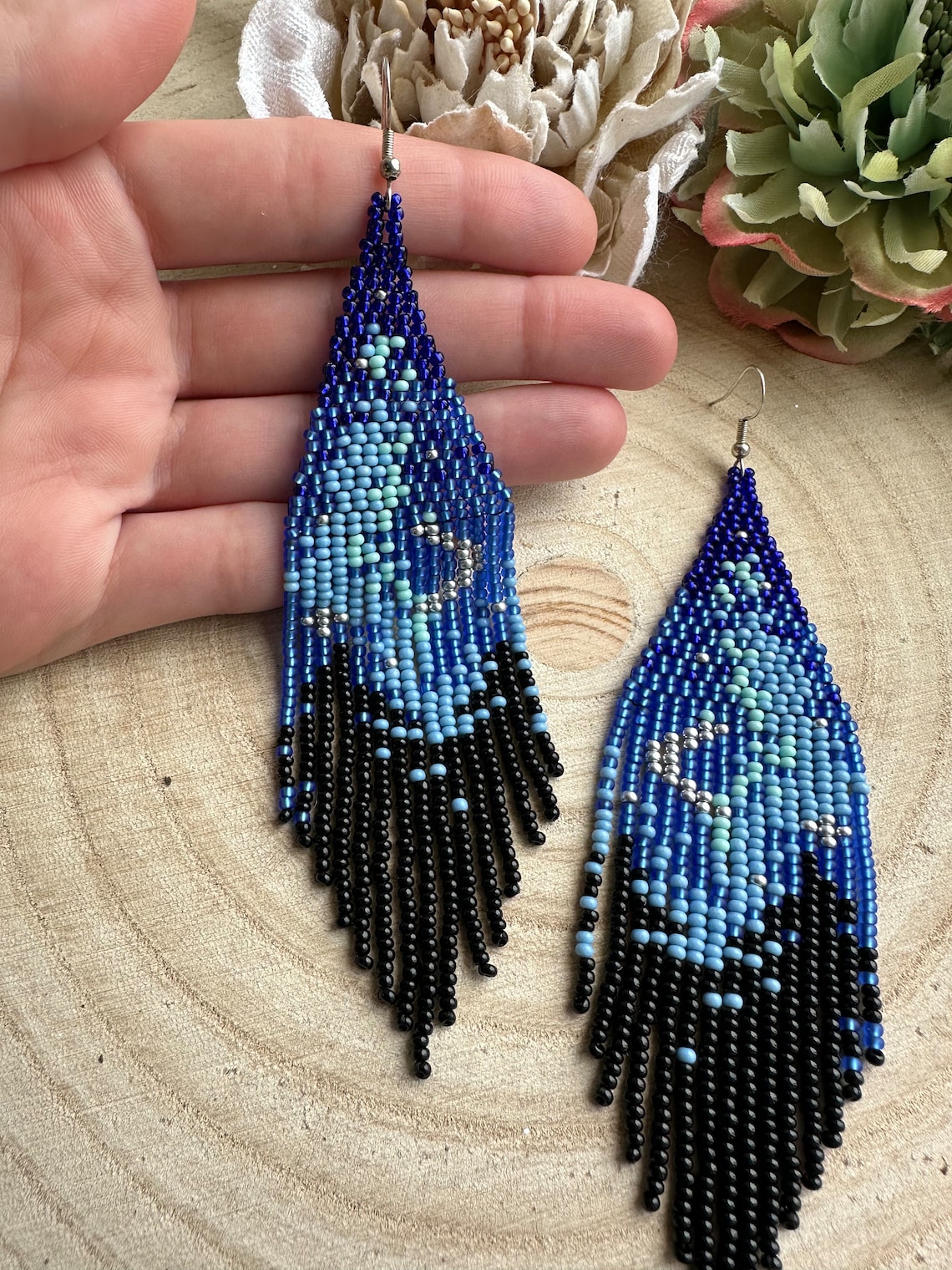 Bead Earrings Forest Fringe Dangle Earrings Forest Earrings Nature ...