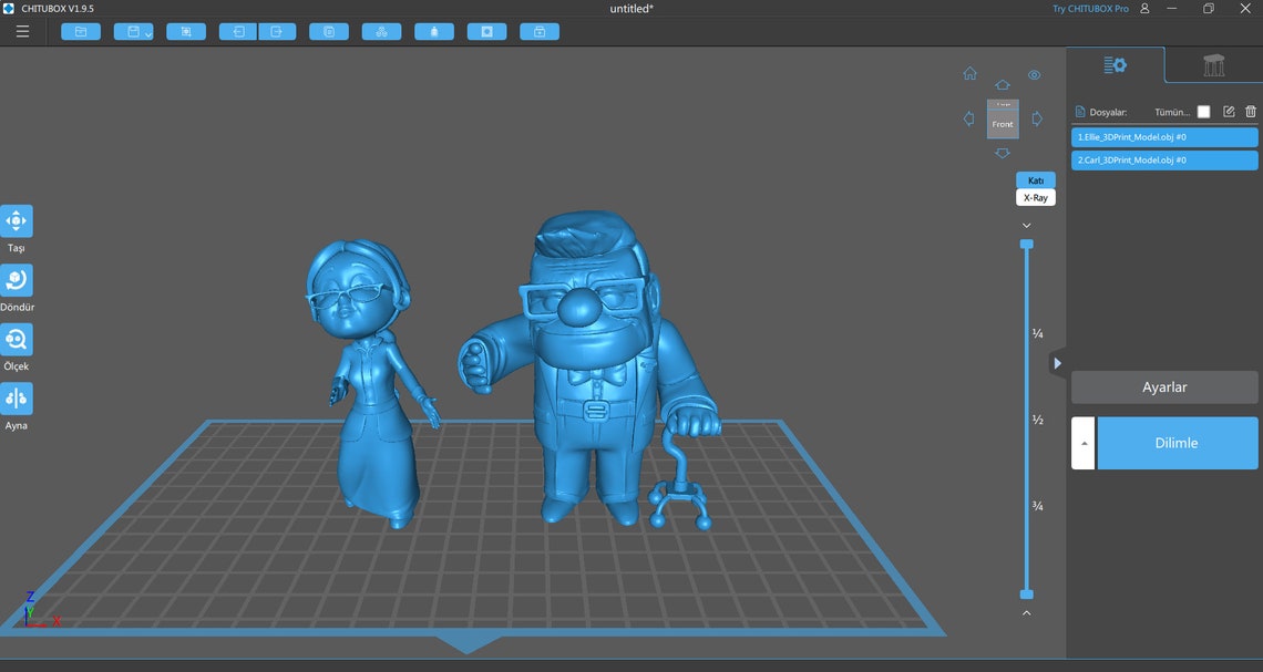 Up Movie Carl & Ellie 3D Figure STL Files - Etsy