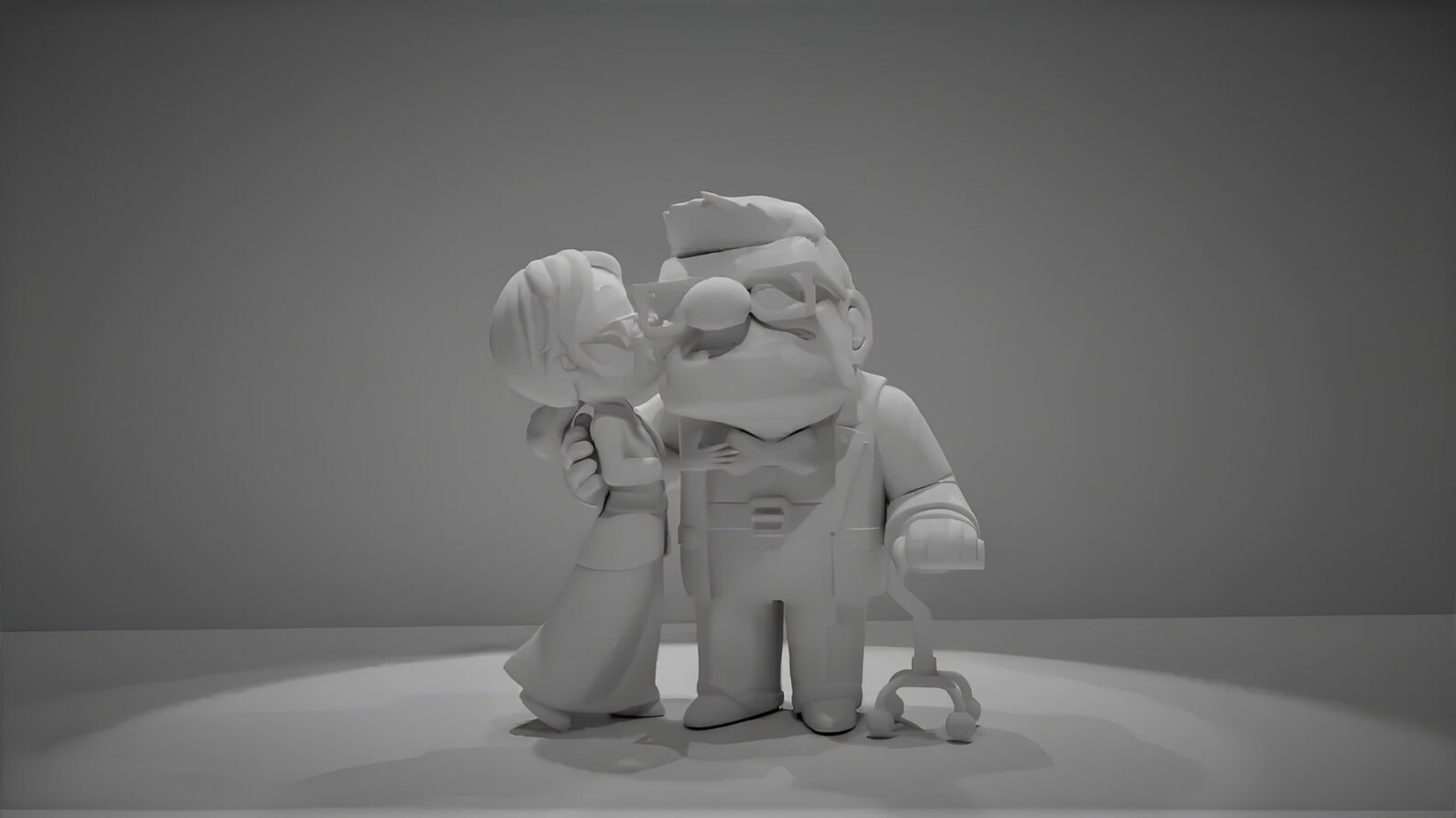 Up Movie Carl & Ellie 3D Figure STL Files - Etsy