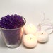 210 Pieces Floating Vase Filler Purple Beads, 3 Floating Candles, 3 ...