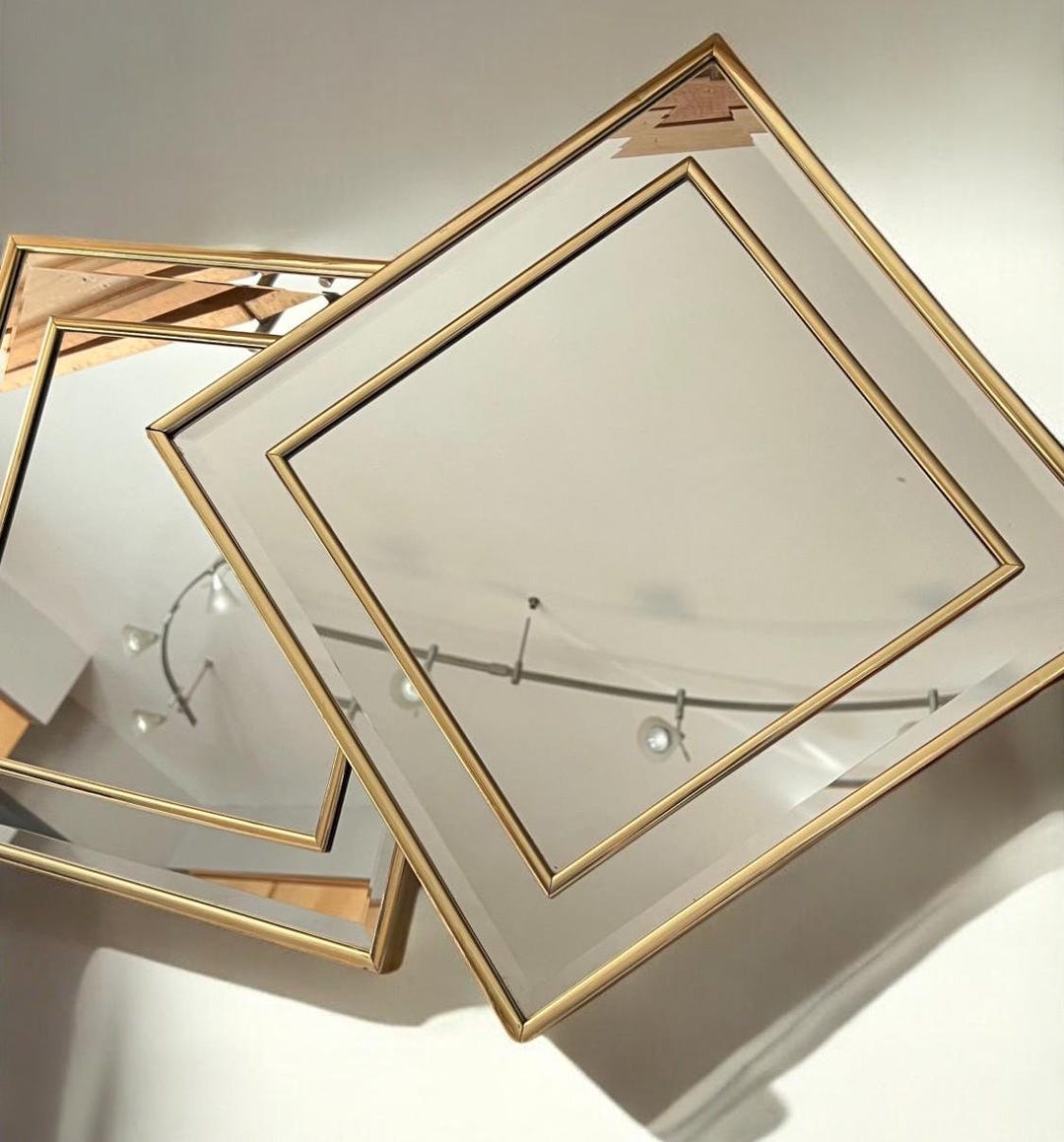 Set of Two Beautiful MCM Wall Mirrors - Etsy