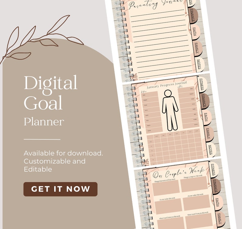 Goal Planner BUNDLE, 2024 Goals Tracker, SMART Goal Setting Kit ...