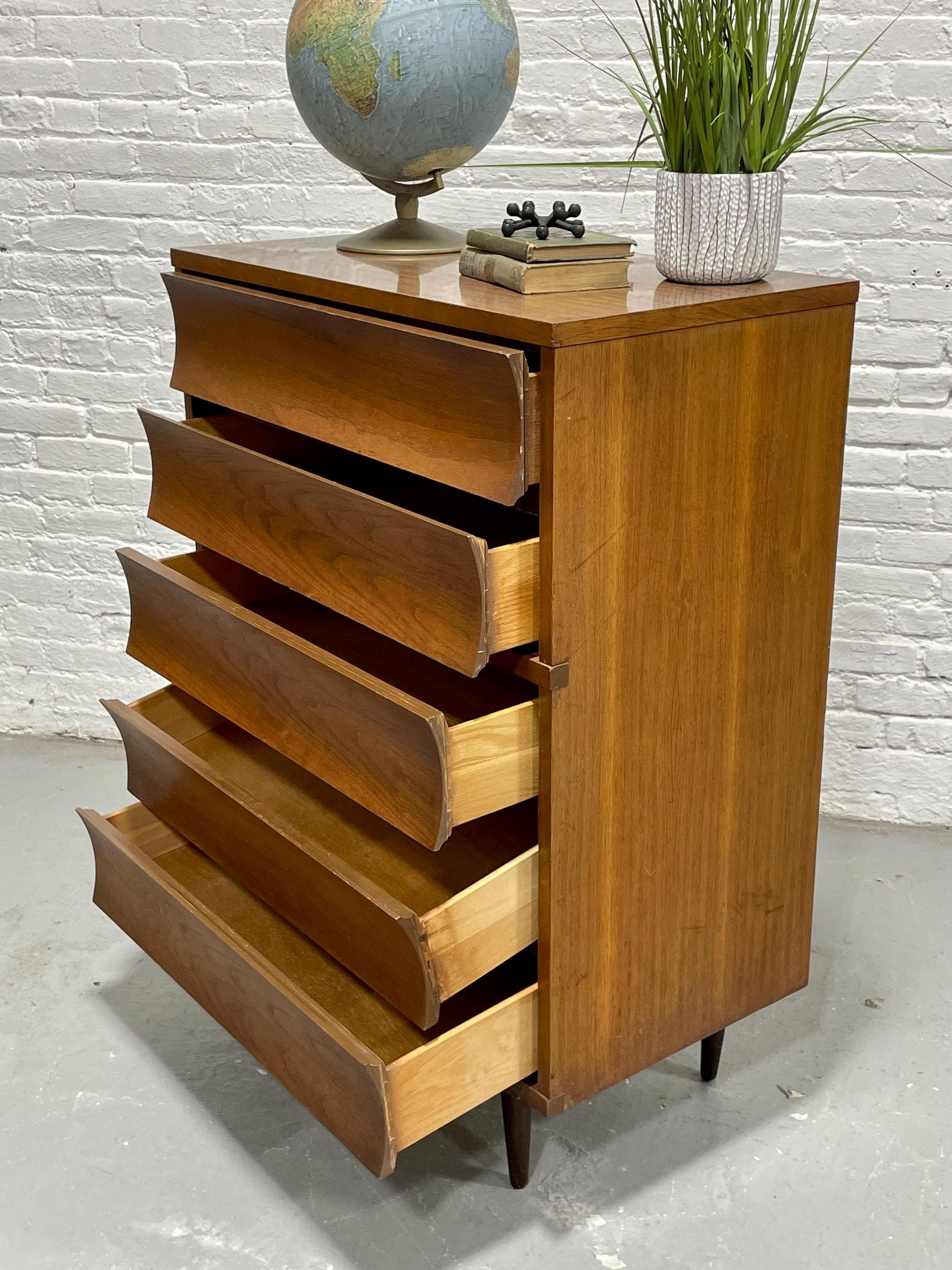 Mid Century MODERN Scalloped Drawer DRESSER by Johnson Carper, C. 1960 ...