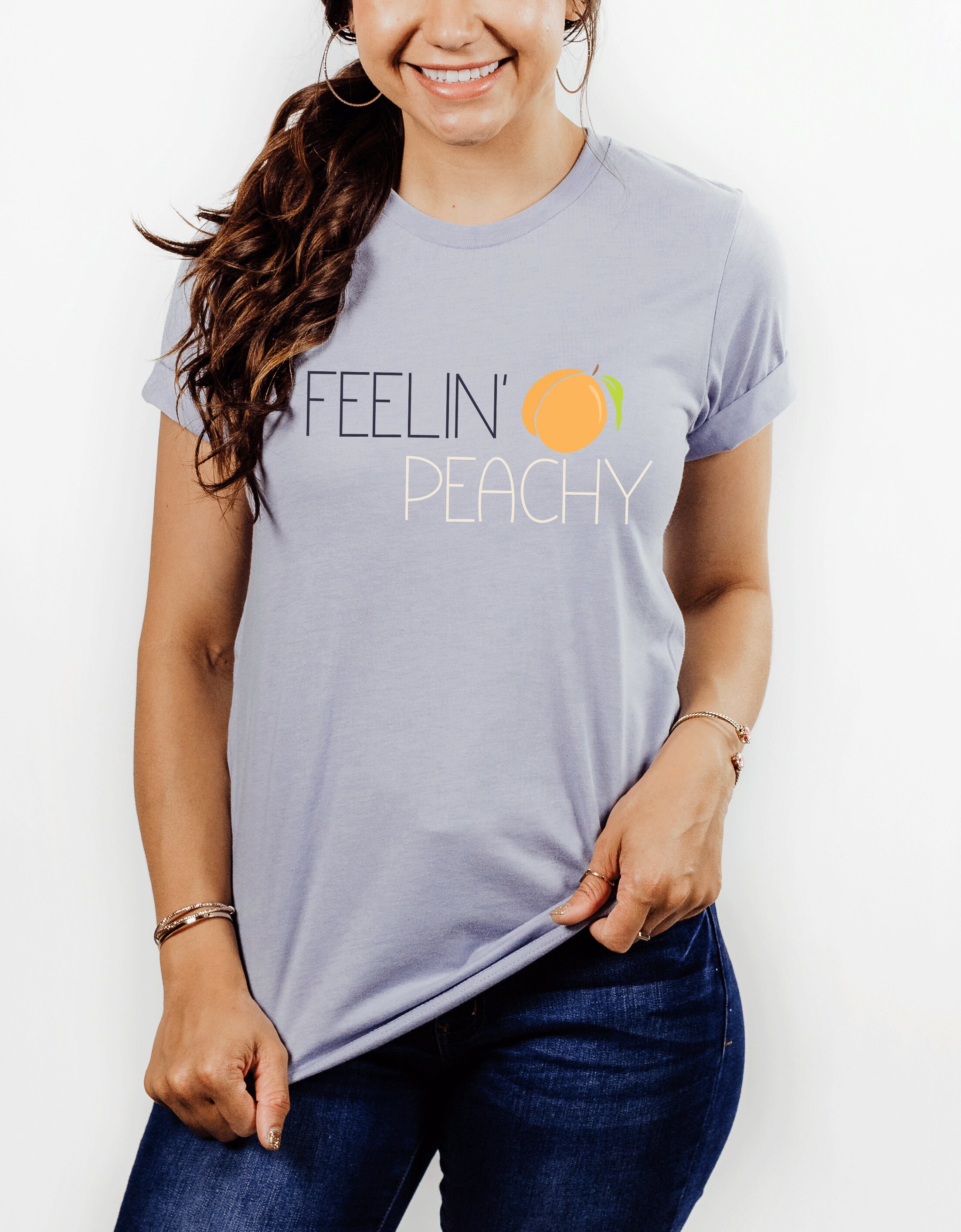 Feeling Peachy PNG, Funny PNG, Funny Shirt Design, Just Peachy Shirt ...