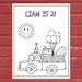 Custom Farm Birthday Coloring Pages - Personalized Barnyard Party ...