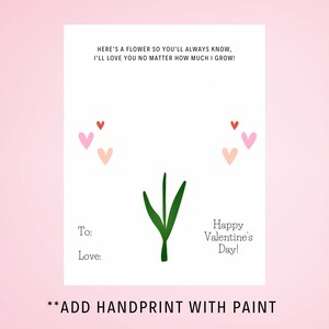 Printable Valentine's Day Handprint Craft: DIY Keepsake for Kids ...