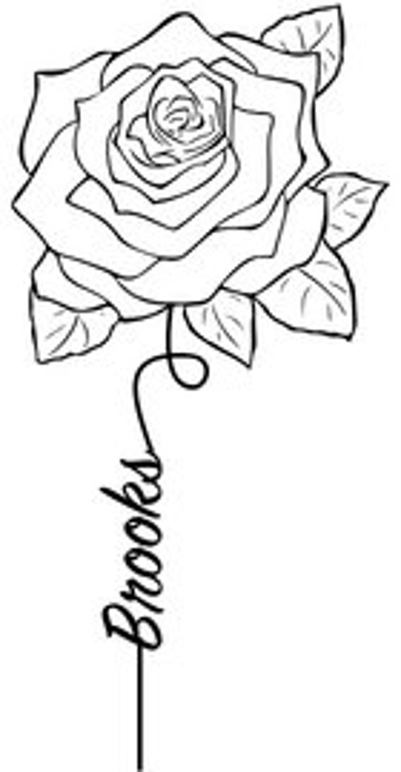 Birth Flower Logo, Name Logo, Signature Logo - Etsy