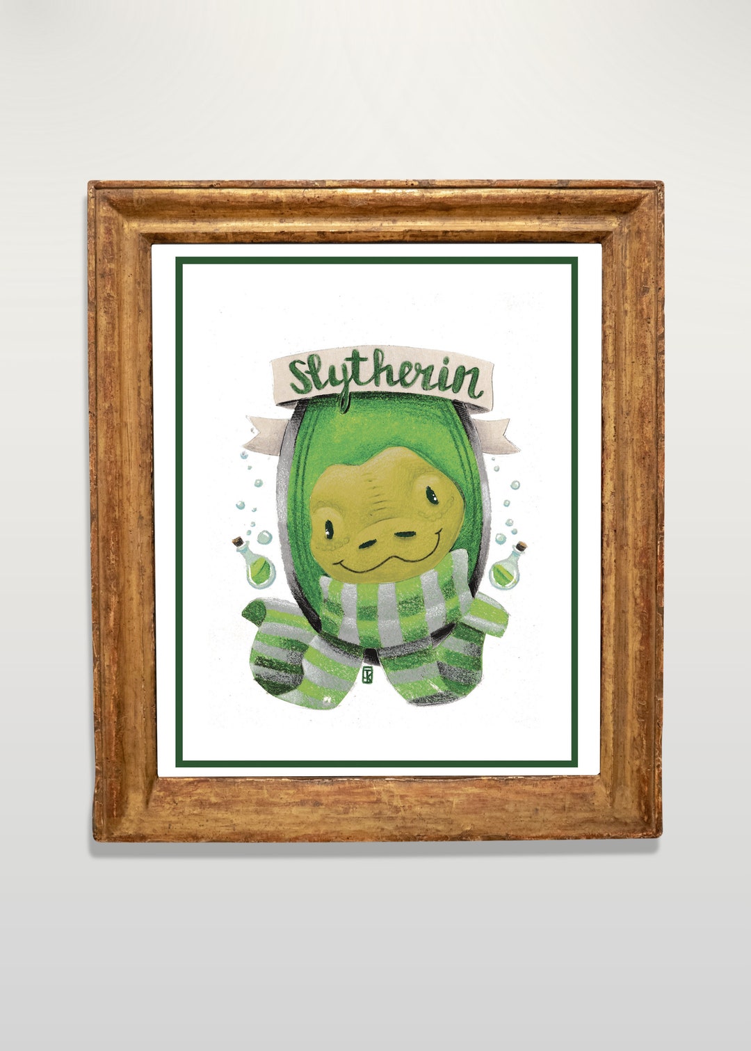 Wizard Room Decor, Serpent Wizard Poster, Wizard Art Print, Wizarding ...