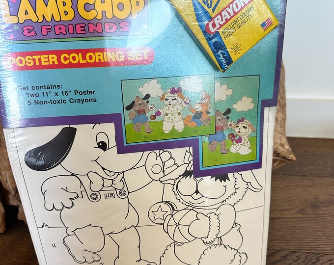 Lamb Chop Coloring Set - Etsy