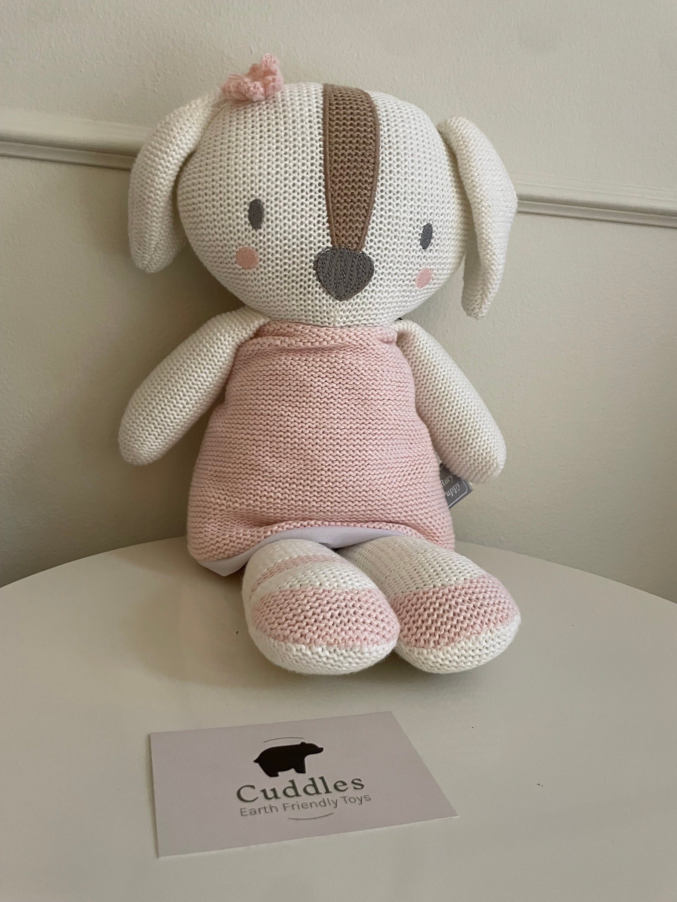 Knitted Dog Plush Toy - Etsy