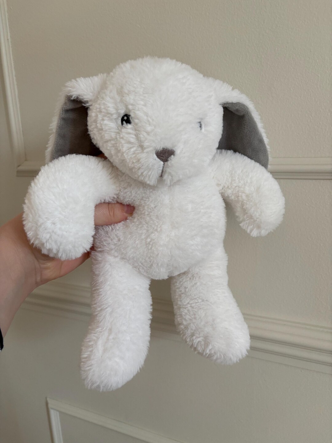 White Fluffy Bunny Cuddly Toy - Etsy